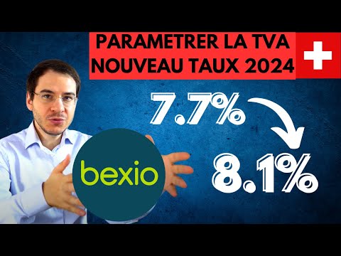 BEXIO: Comment paramétrer les nouveaux taux TVA 2024