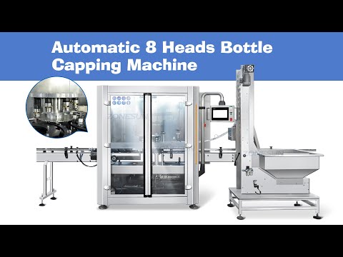 How to Use ZS-XG440M Automatic 8 Heads Screw-on Cap Drinks Toiletries Plastic Bottle Capping Machine