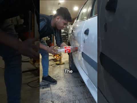 कार के डेंट ठीक करने की ट्रिक 😨