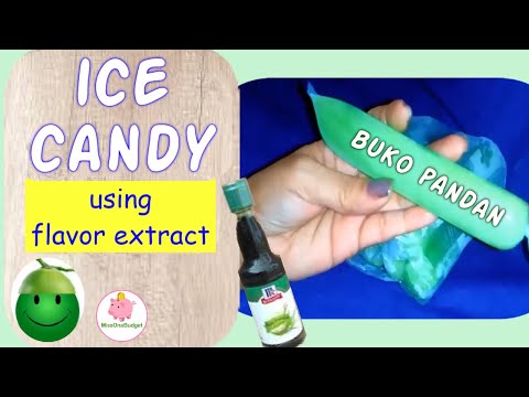 BUKO PANDAN ICE CANDY (using flavor extract) for business ❤️ MissOnaBudget