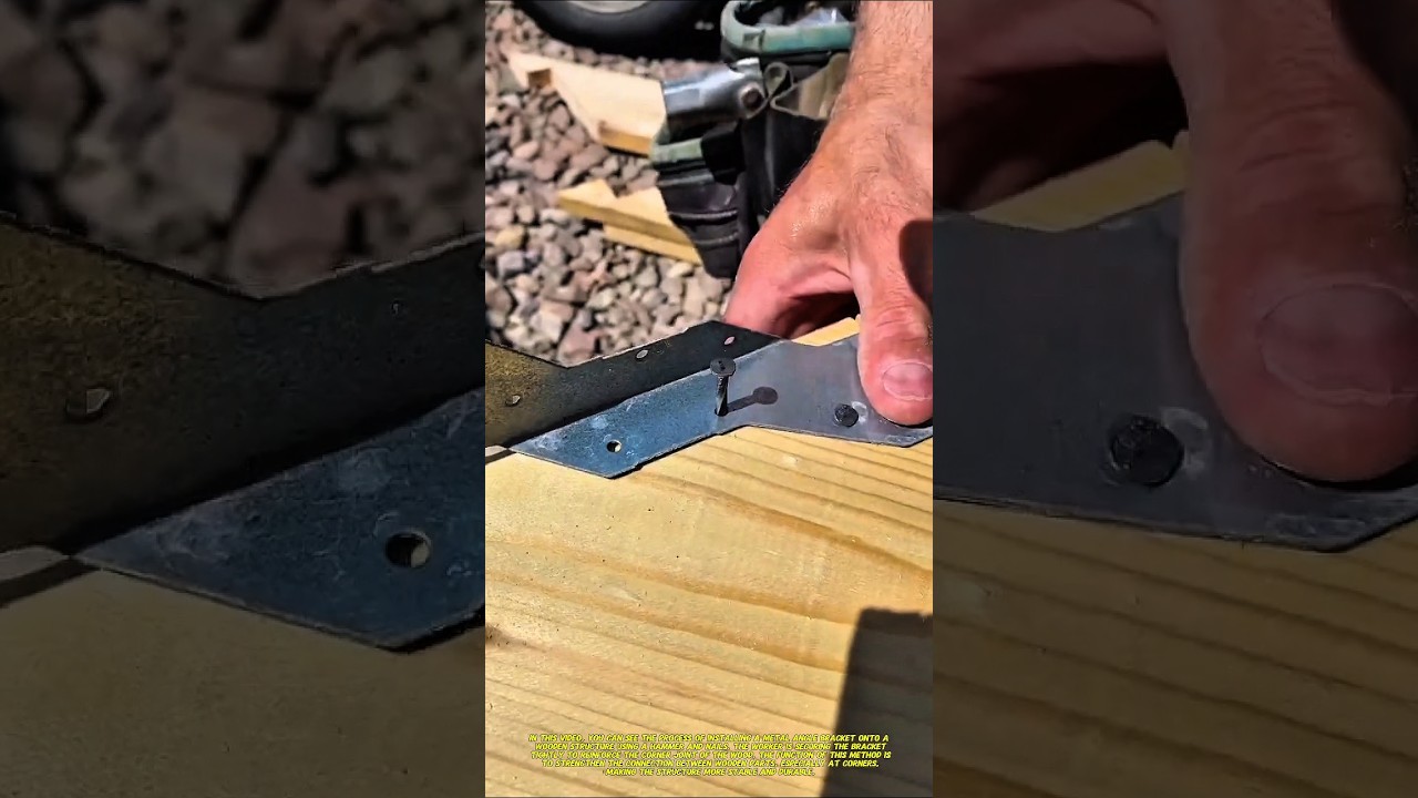 Installing Metal Angle Bracket on Wood | Strong Corner Support 🔨🔩.