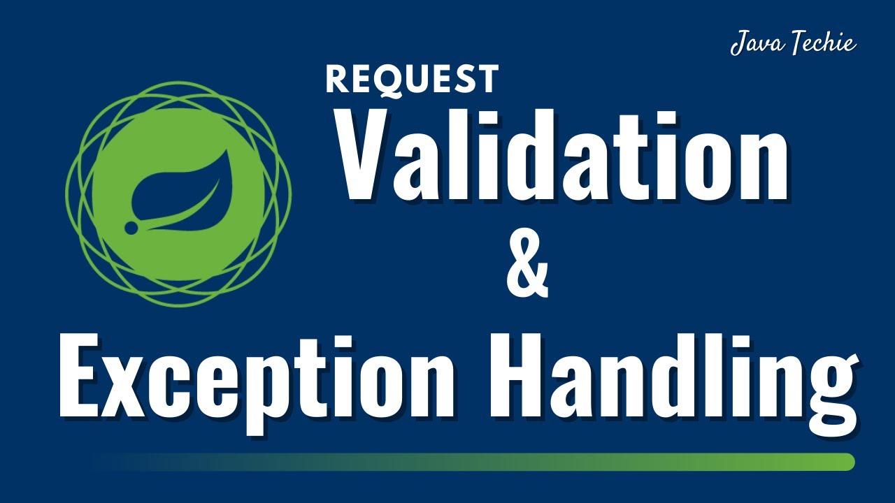 Spring Boot | REST API Request Validation & Exception Handling Realtime Example | JavaTechie