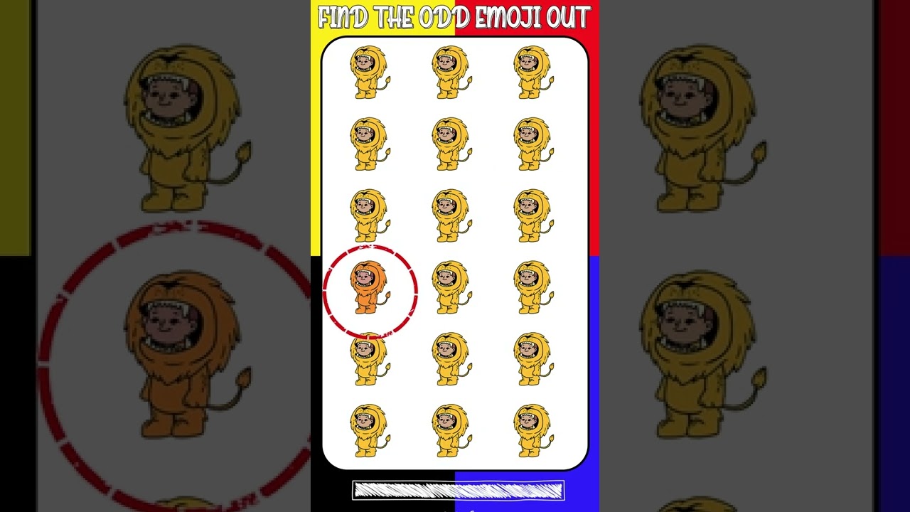 Find The Odd Emoji Out Spot The Difference Emoji | Emoji Puzzles