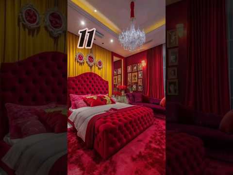 Some red bedrooms that someone was requesting.#bedroom #youtubeshorts #shorts #dreamhome #vibes #fyp