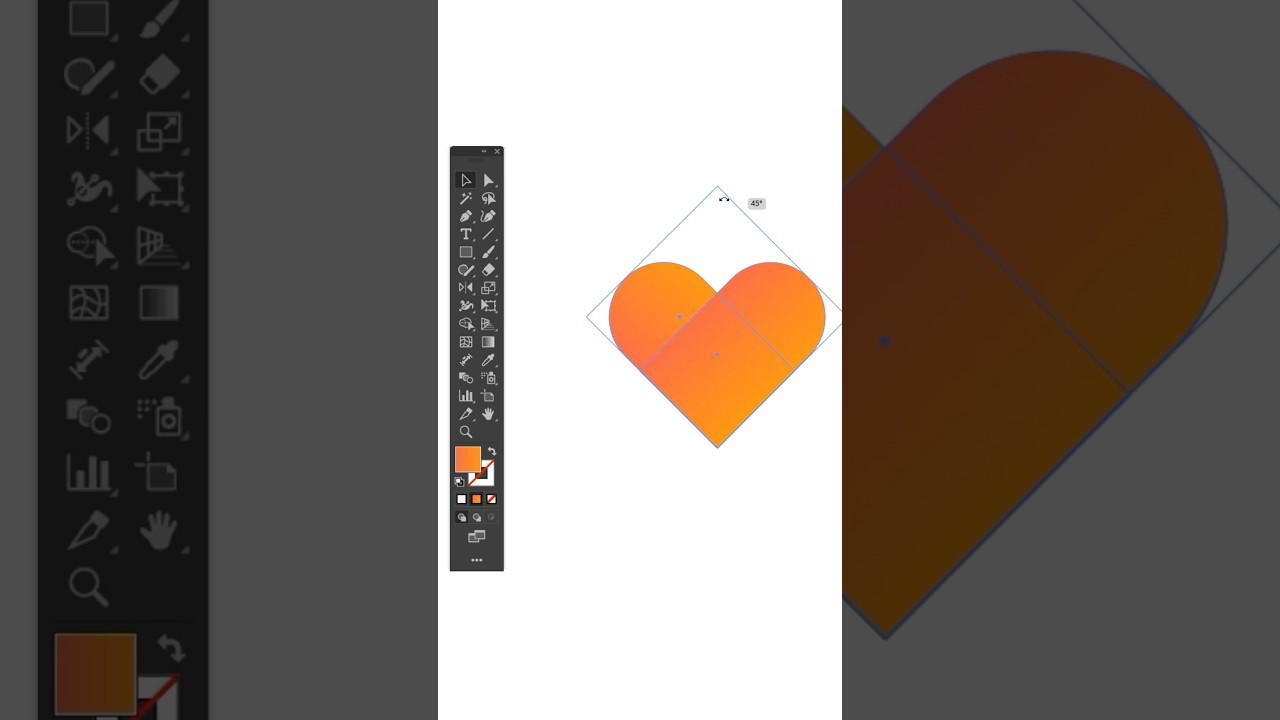draw heart in #illustrator #tutorial #adobeillustrator #education #vector #illustratortips #tips