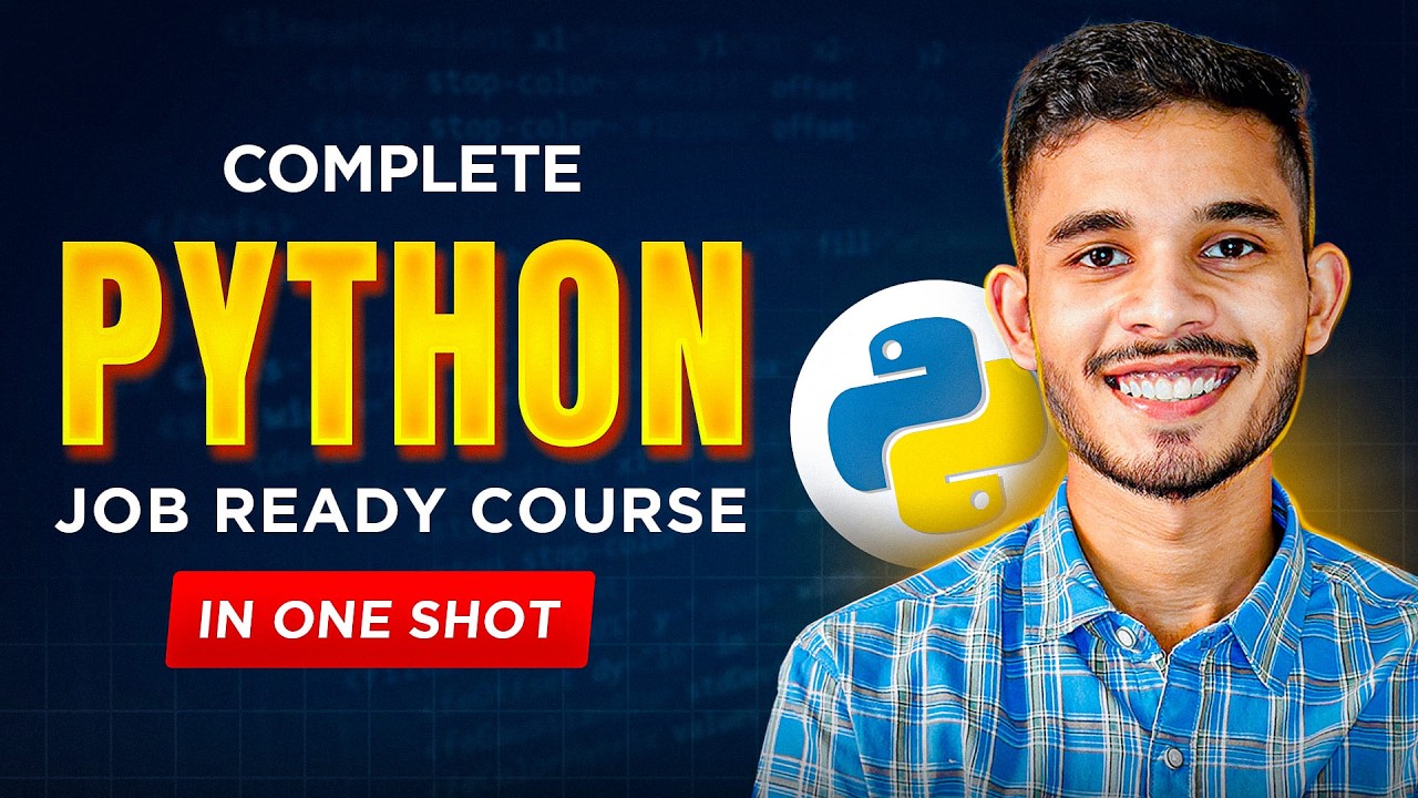 Python Full Course For Beginners| Job Ready Python Course by Sagar Chouksey 🔥