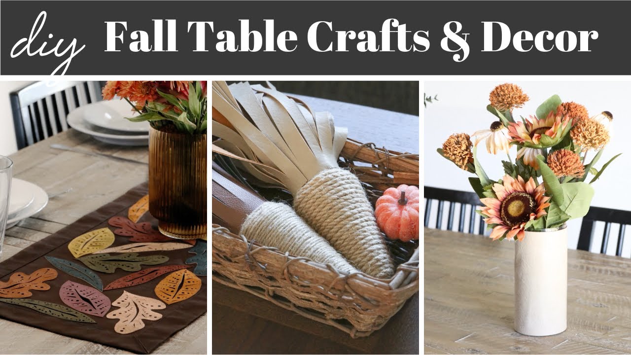 DIY Fall Table Decorating & Crafts with DOLLAR TREE!