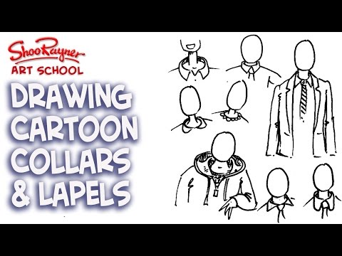 Drawing Cartoon People #7 Lapels and Collars | Shoo Rayner