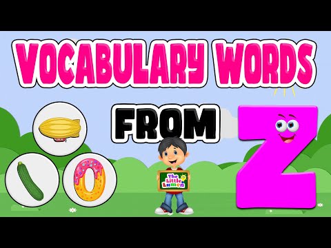 20 Words From Z | Words That Start With Letter Z | Kids Vocabulary | The Little Lumen