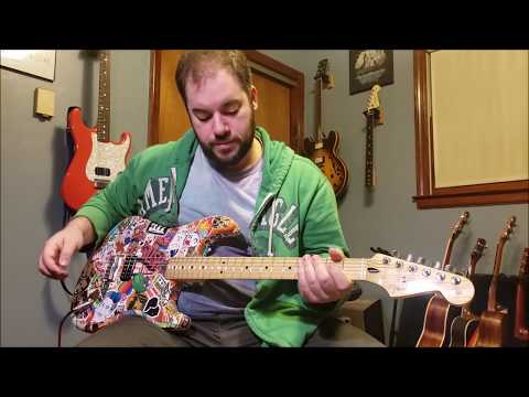 Fender Stratocaster Stickerbomb Tom Delonge Partscaster | Reverb