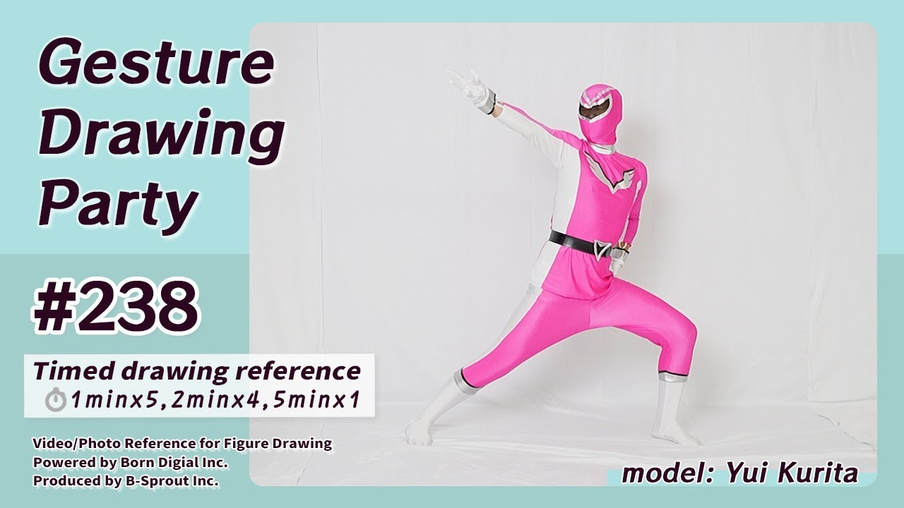 GESture DRAWing Party : #238 Yui Kurita/栗田 唯　－Video/Photo Reference for Figure Drawing－
