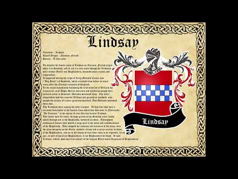 Lindsay Surname Family History and Coat of Arms