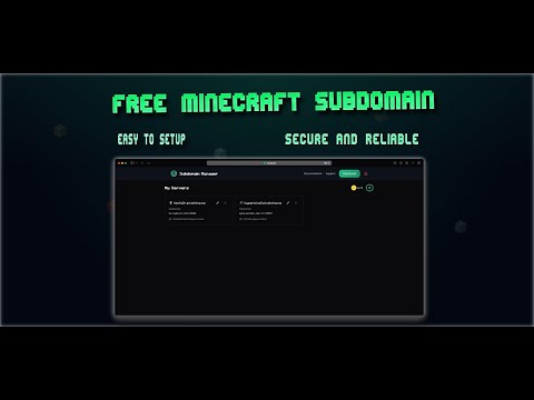 Get a FREE Subdomain for Your Minecraft Server! (Easy & Fast)
