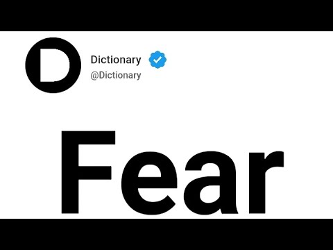 Fear Meaning In English