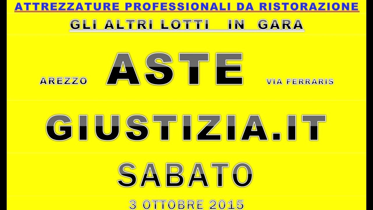 ATTREZZATURA PROFESSIONALE DA RISTORAZIONE SABATO 3 OTTOBRE 2015