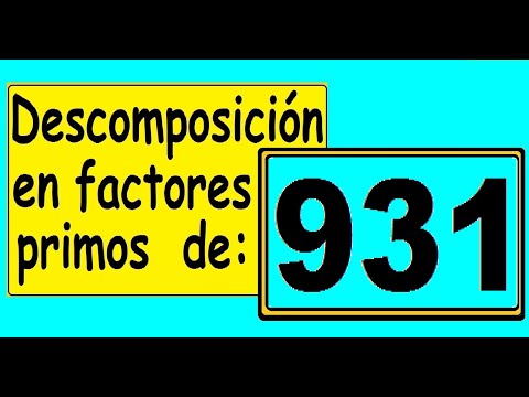 Prime factorization of 931. How to factor 931 into prime factors?