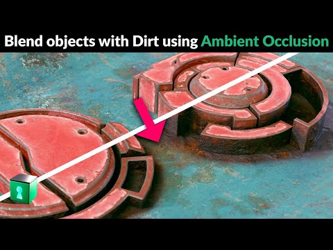 Blender Secrets - Blend materials with Rust and Dust using the Ambient Occlusion Node
