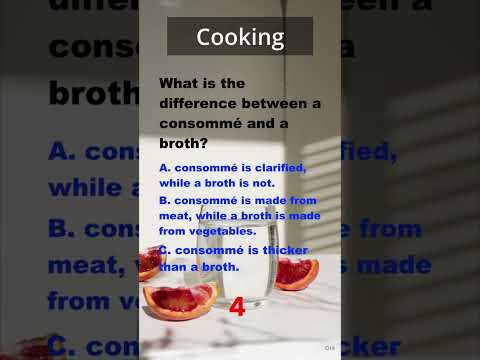 Consommé vs broth.