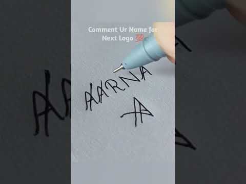 Aarna Name Logo Create 😱👍#logo #trending #viral #shorts