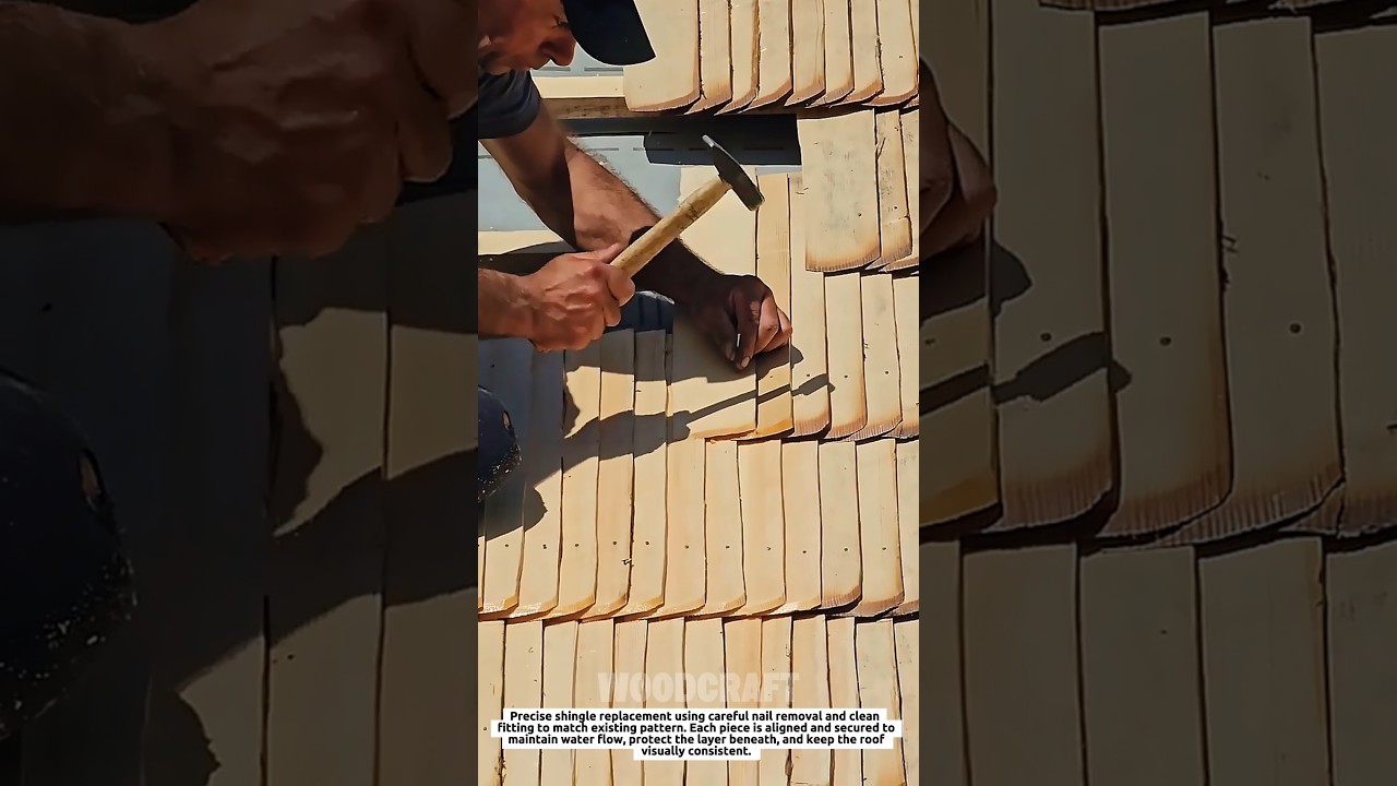 Wood Shingle Repair That Blends Seamlessly
