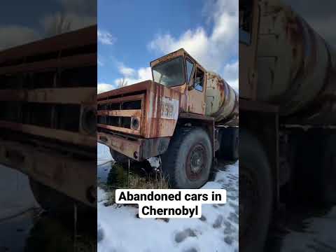 Abandoned cars in Chernobyl