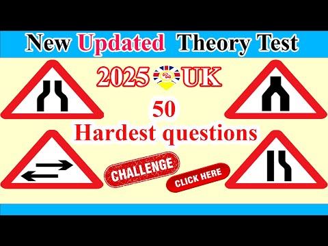 New updated theory test 2025 uk | 50 hardest questions