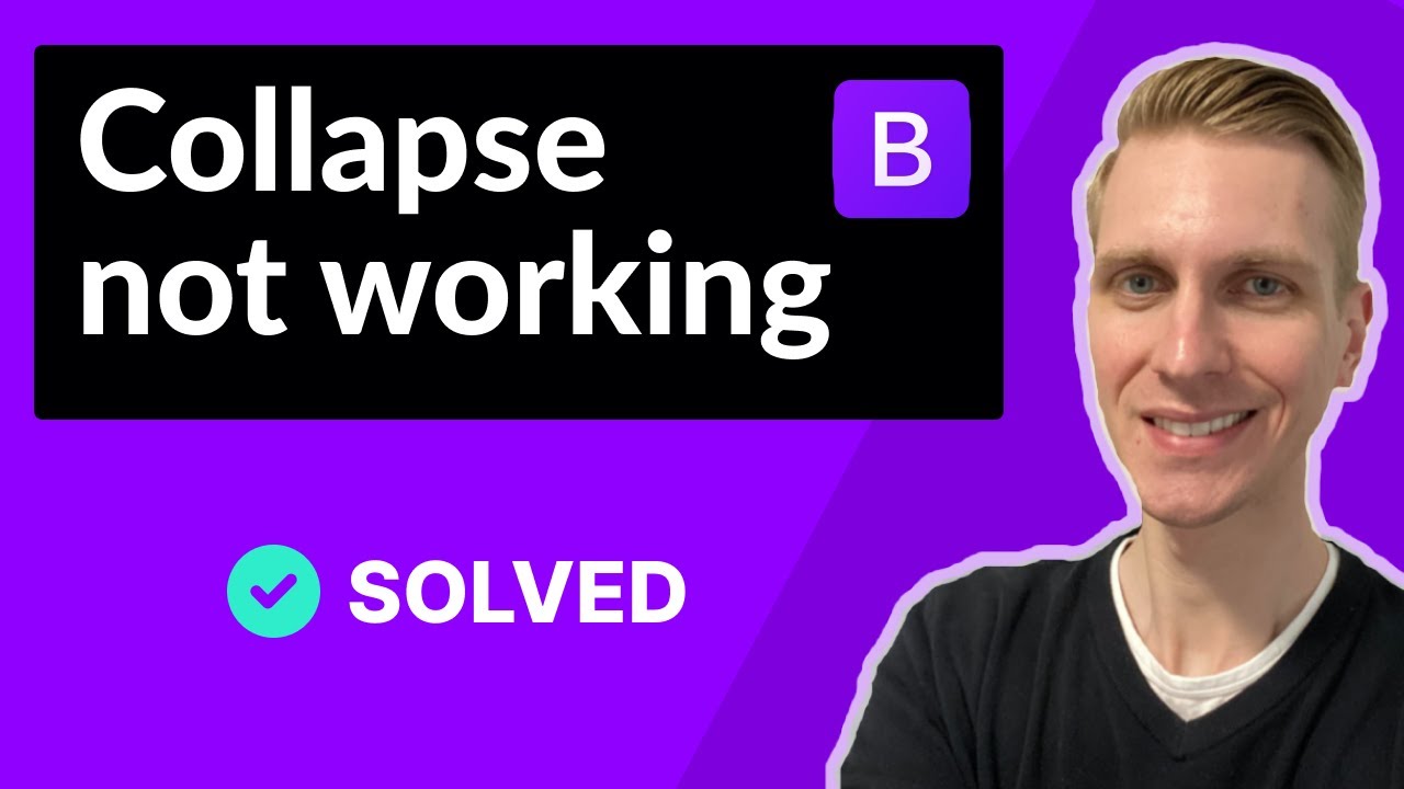 Bootstrap 5 Collapse not Working (SOLVED)