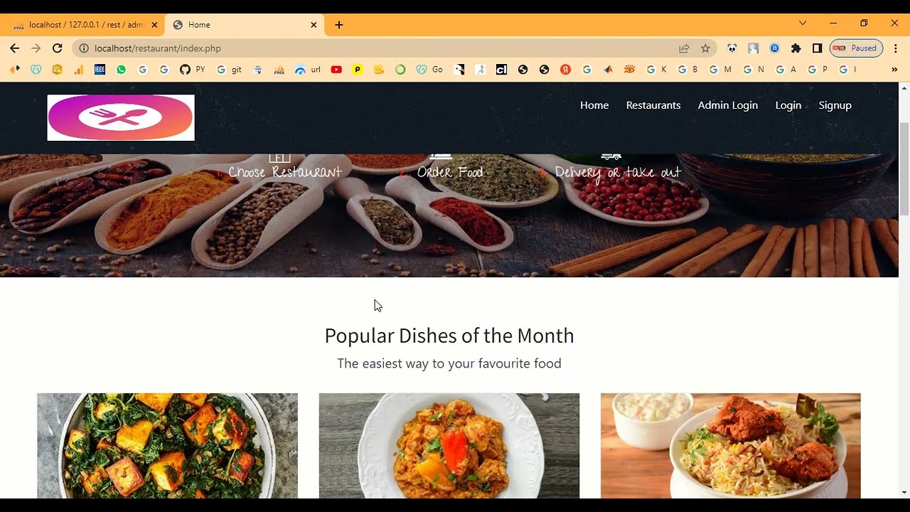 Online Restaurant Management System in PHP - OKOK PROJECTS- Final Year ...