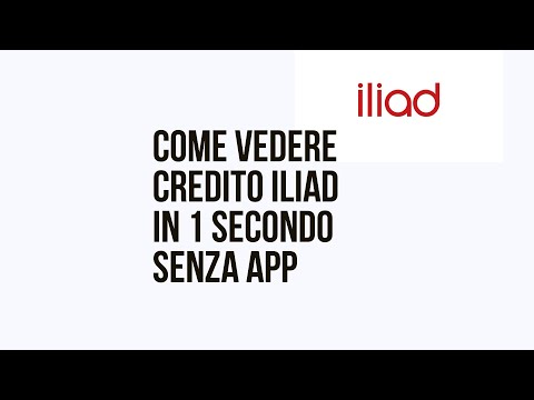Come vedere credito iliad