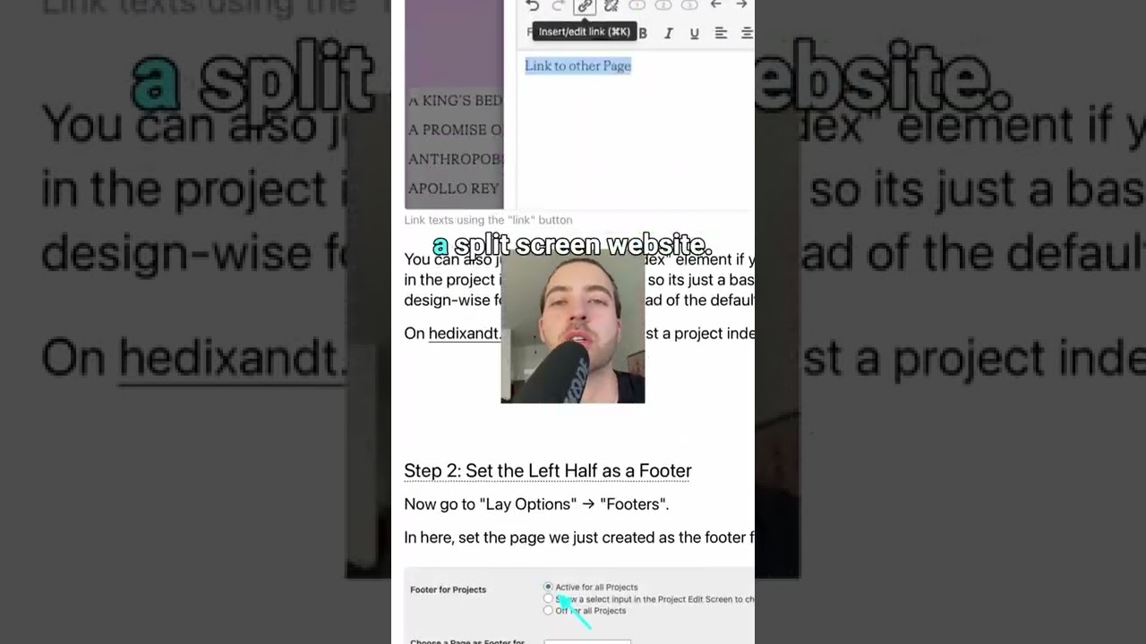 How to create a “Split Screen Website” #webdesign #website