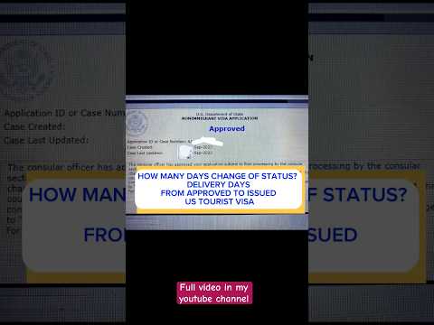 HOW MANY DAYS CHANGE OF STATUS? DAYS OF DELIVERY? US TOURIST VISA #digisanalysis #ustouristvisa