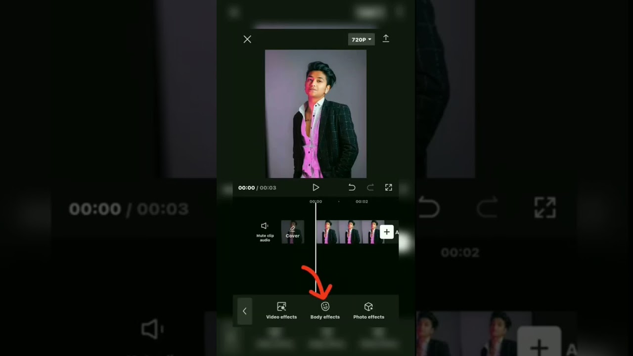 Capcut Neon light Effect Tutorial #shorts #capcut #videoediting