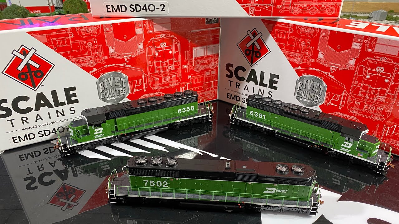 ScaleTrains Burlington Northern EMD SD40-2 ~ HO Scale Rivet Counter 2025 Release 