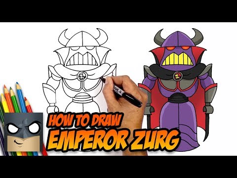 How to Draw Emperor Zurg | Toy Story | Step-by-Step Tutorial – Mary ...