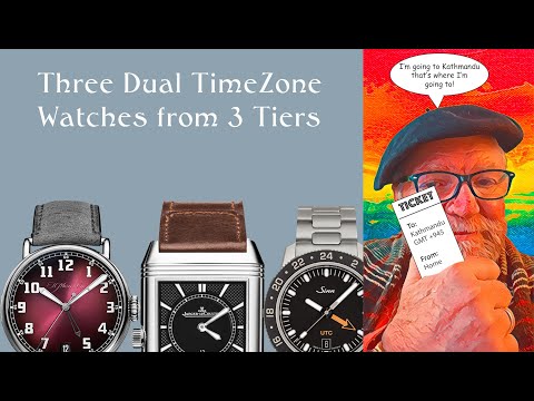 Three Dual TimeZone Watches from 3 Tiers #VP177
