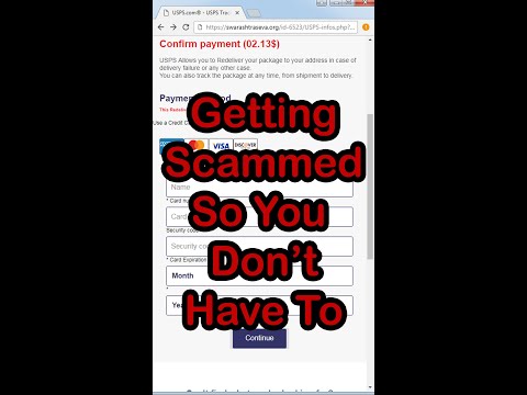 Entering my credit card details into a phishing site to see what happens