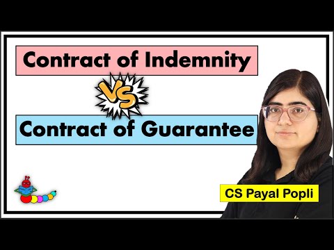 Contract of Indemnity and Guarantee | Contract of Indemnity | Contract of Guarantee | Contract Act