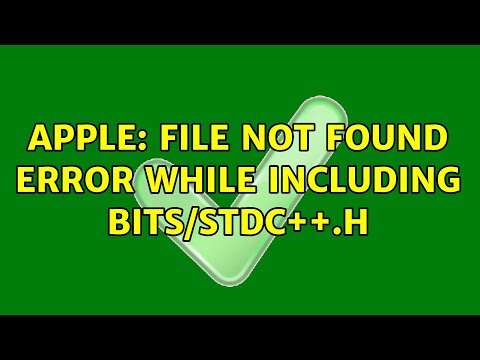 Apple: File Not Found Error while including bits/stdc++.h (5 Solutions!!)