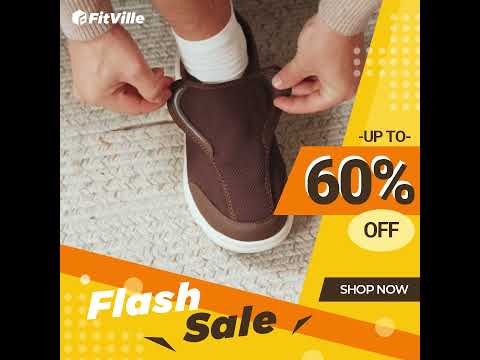 Wide Diabetic Shoes for Men | FitVille EasyTop Wings V9 | Easy On, Extra Support, All-Day Comfort