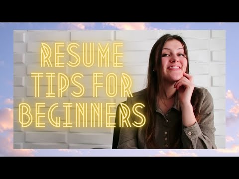 making a resume when you have no work experience; get your first job!