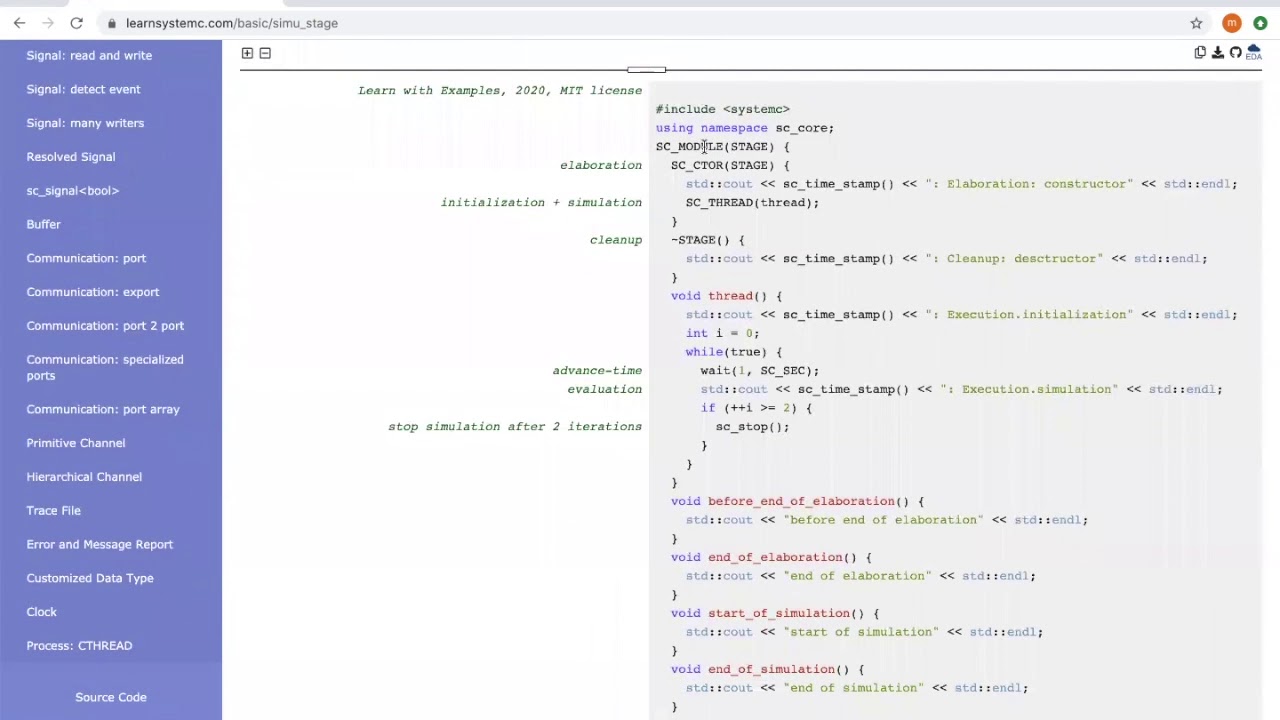 Learn SystemC: Simulation Stages