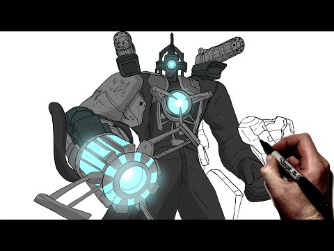 How To Draw Upgraded Titan Cameraman | Step By Step | Skibidi Multiverse