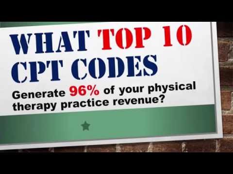 Top 10 Physical Therapy CPT codes
