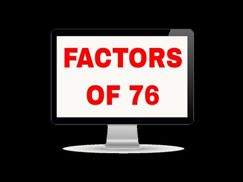 Factors of 76