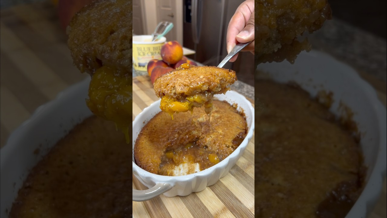 Heavy on the Crust Peach Cobbler for Part VI of my Fall Series! #peachcobbler #dessertrecipes