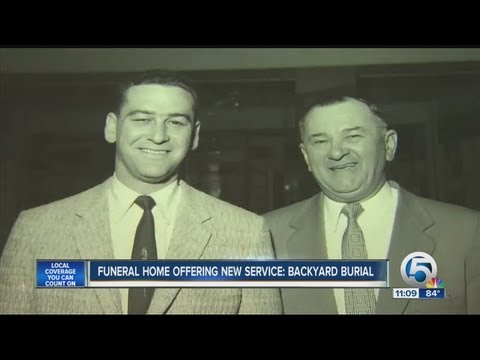 Funeral home offering new service: Backyard burial
