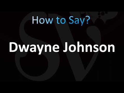 How to Pronounce Dwayne Johnson (CORRECTLY!)