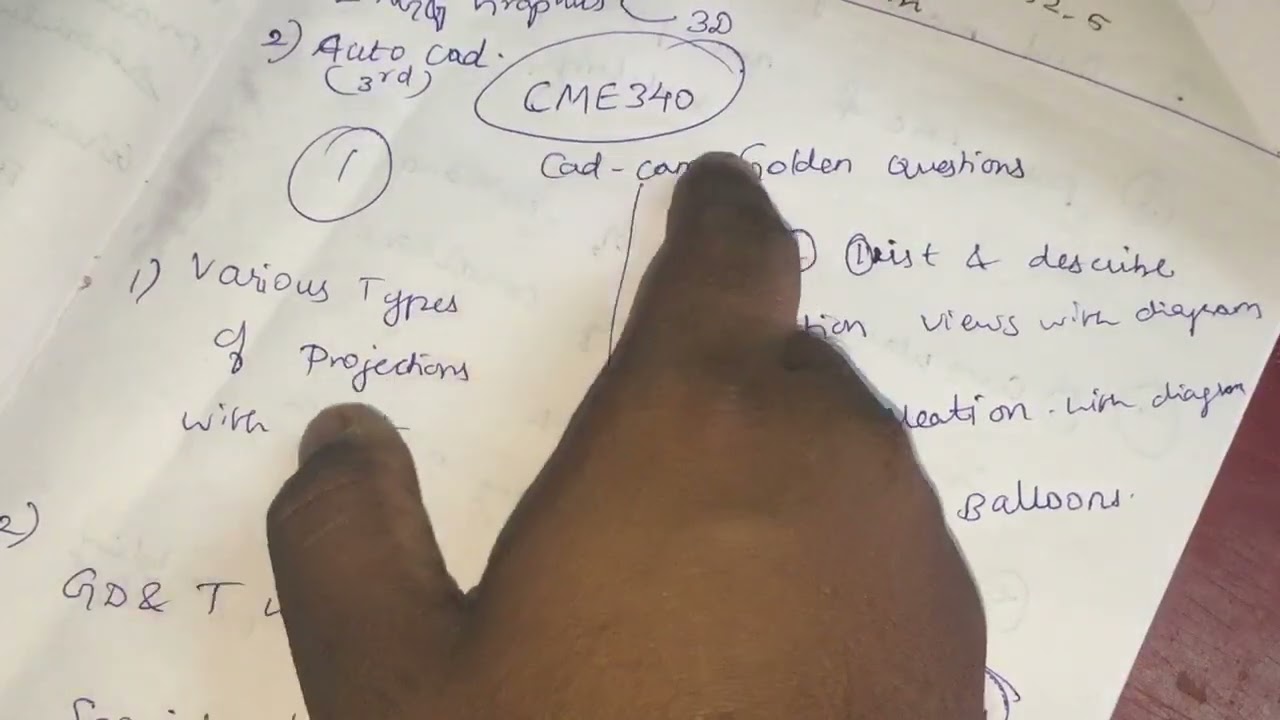 Cme340 cad cam important questions all units mechanical boundary creation