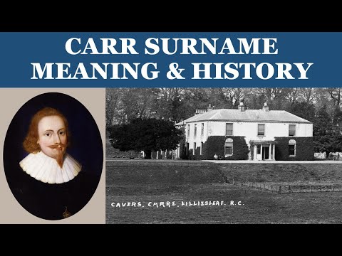Carr Surname History