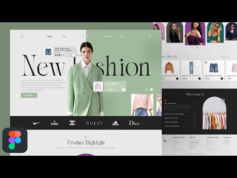 Website Design in Figma | Fashion Ecommerce | Ui Ux Design